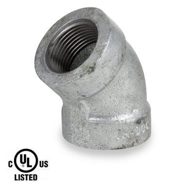 Galvanized Pipe Fittings - 300# 4" 45 Degree Elbows NPT