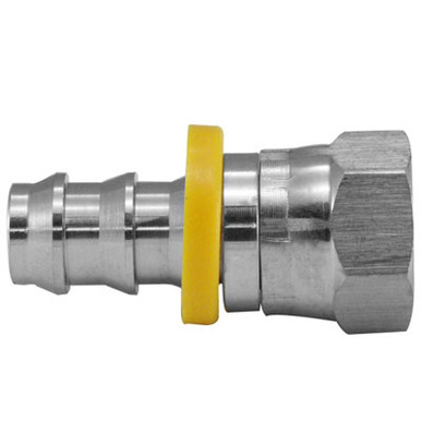 Stainless Push On Hose Barbs x Female Swivels 3/4" x 3/4"