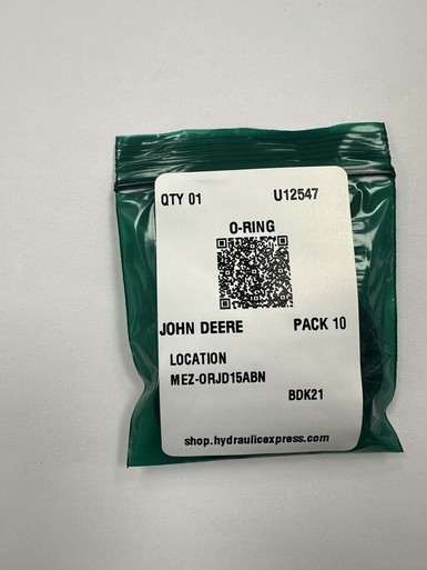 U12547 O-Ring John Deere New Replacement - pack of 10 - Hydraulic Express