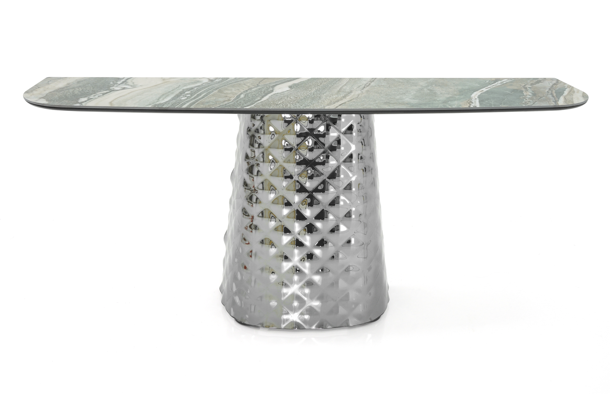 Cattelan Italia Atrium Console Table - 62 In - Kaindy/Smoke