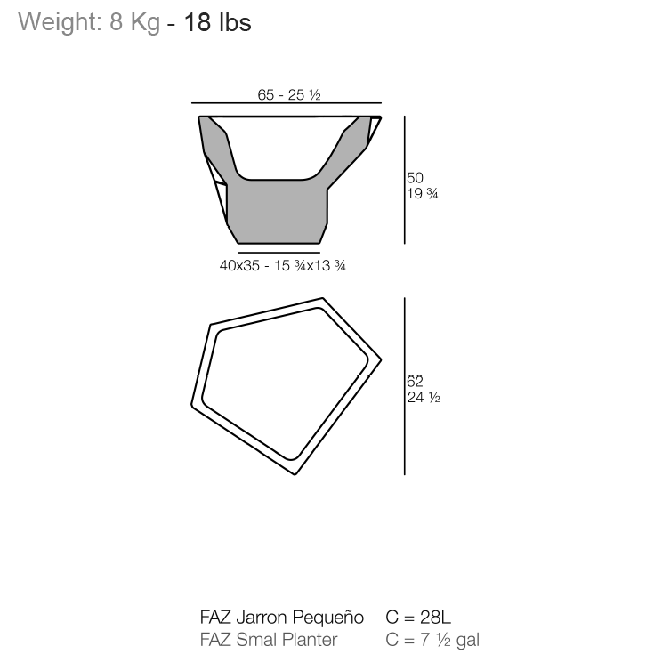 Faz Pot - White - Cantoni