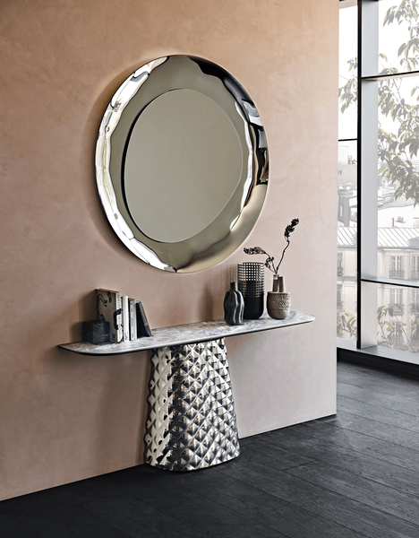 Cattelan Italia Atrium Console Table - 62 In - Kaindy/Smoke