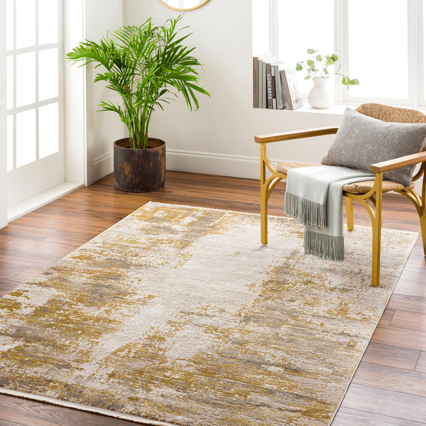Solar Area Rug - Tan/Mustard/Grey (9'6" x 13') - Cantoni