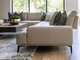 Matteo Sectional Sofa Set in Taupe Leather - Made in Italy