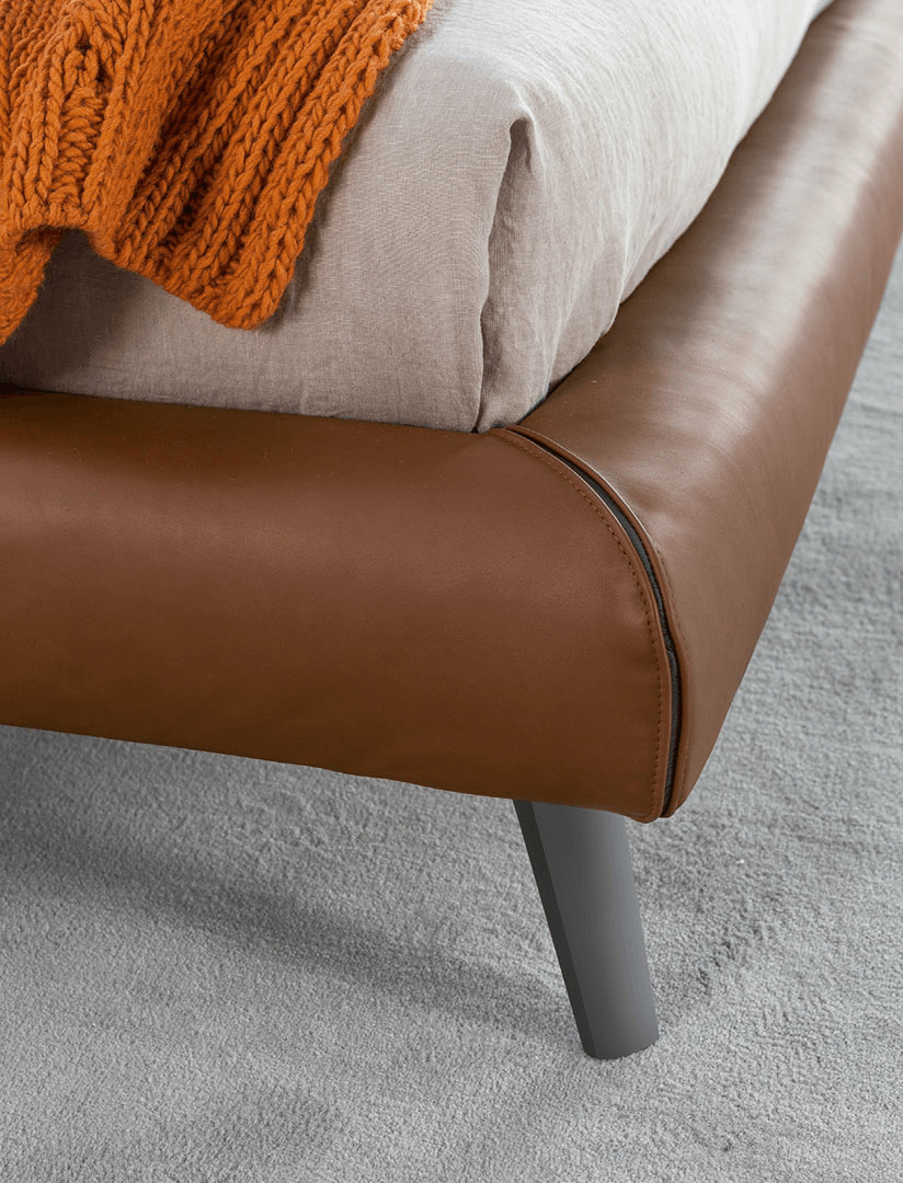 Cuff Hi King Bed - Cognac - Cantoni