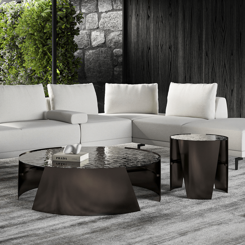 Sway Hammered Cocktail Table - Cantoni