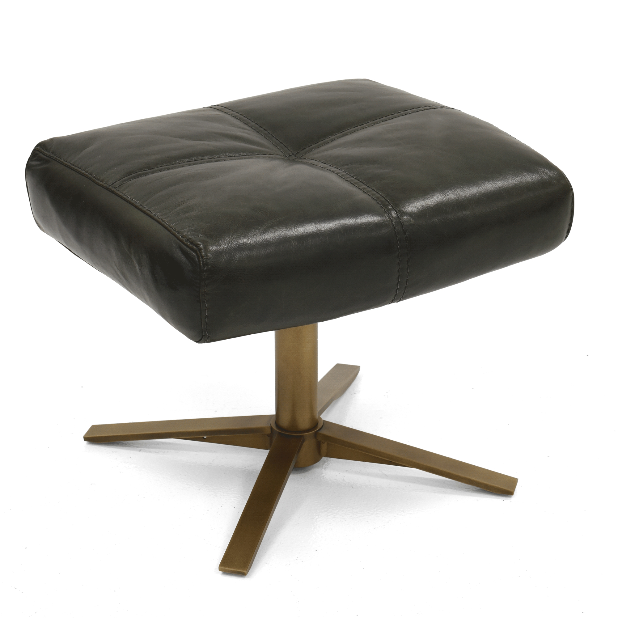 Rainier Comfort Air Chair & Ottoman - Antique Brass - Cantoni