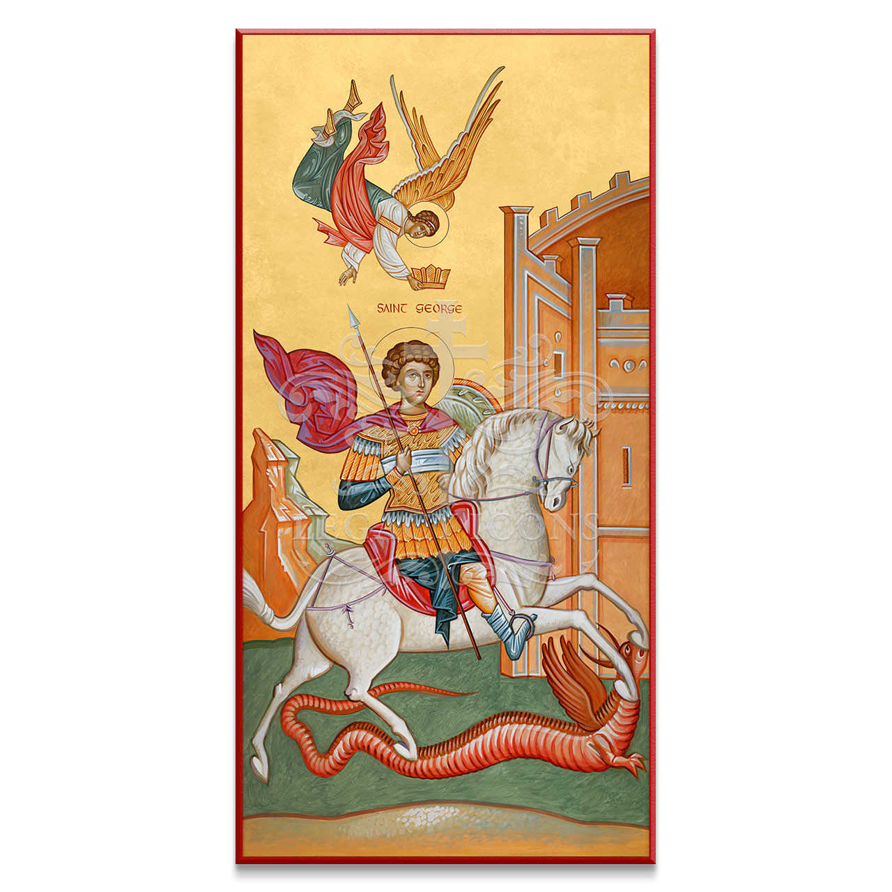 Saint George Icon by the hand of Fr. Theodore Koufos from Legacy Icons