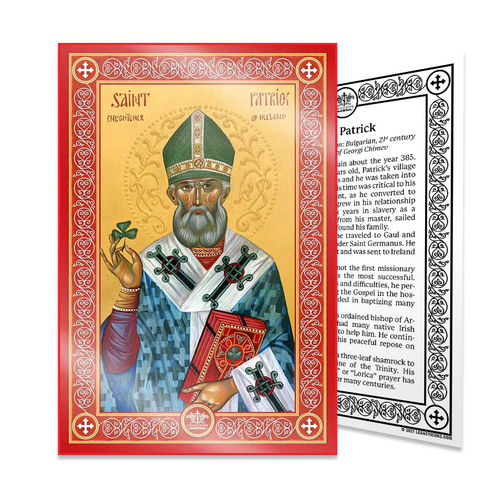 Saint Patrick Icon by Legacy Icons