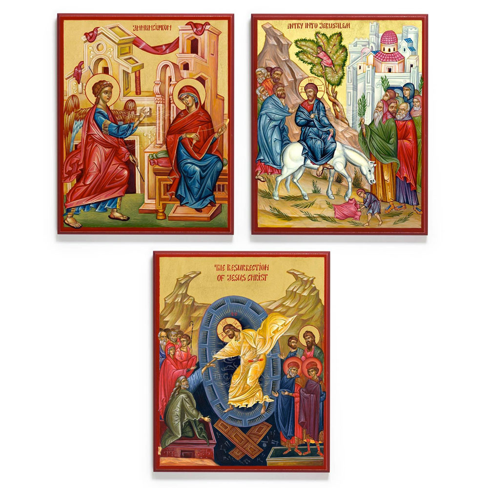 Orthodox Spring Great Feasts Icon Set