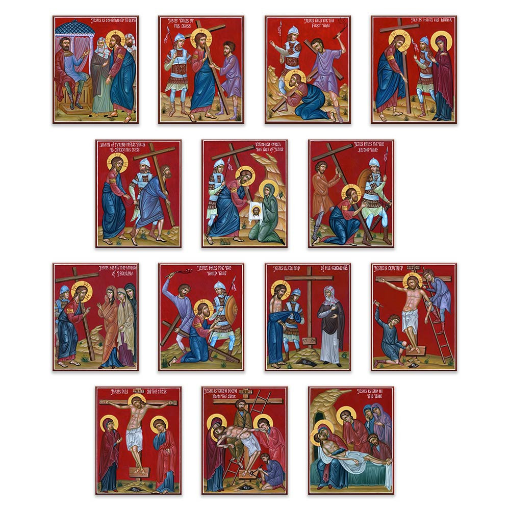 Stations of the Cross Icon Set