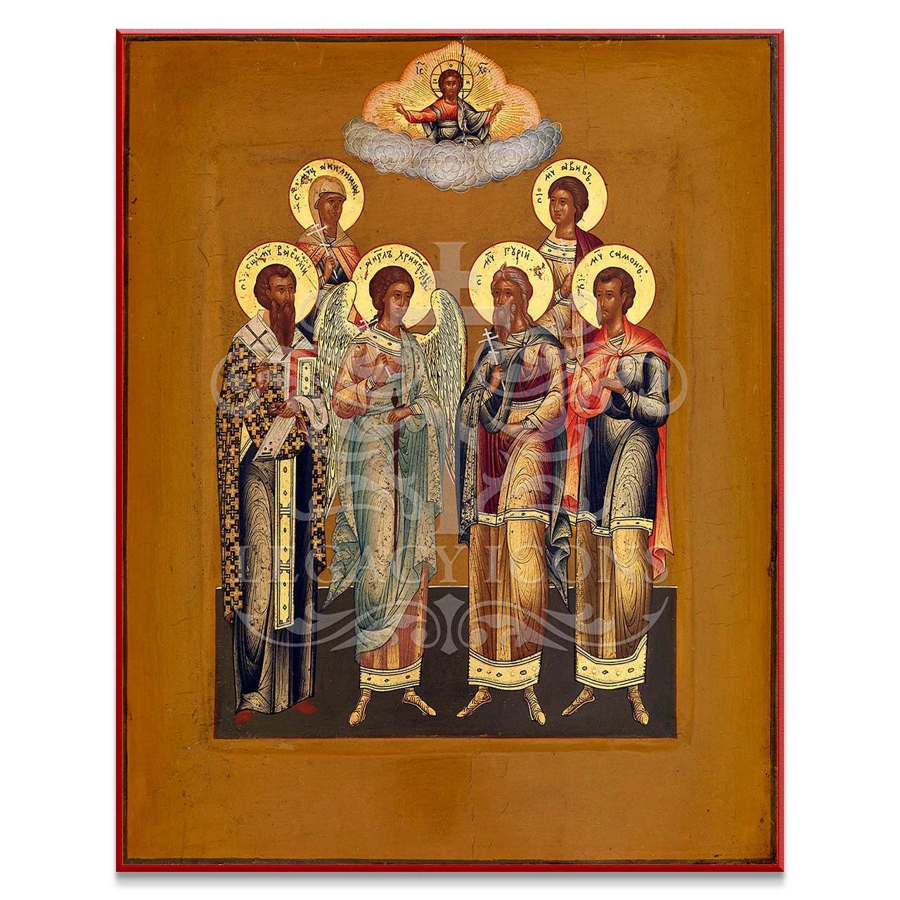 Guardian Angel and Selected Saints (Old Believer) Icon - S132 - Legacy ...