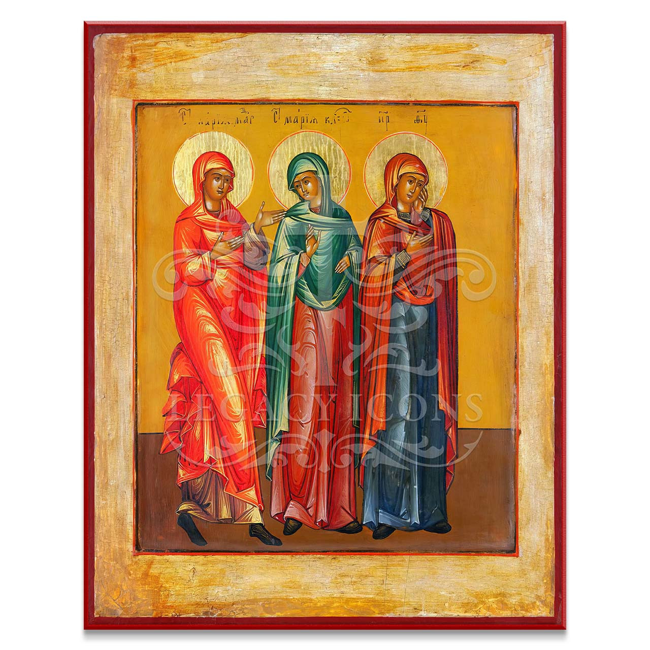 Orthodox Icon of The Three Marys (XIXc)