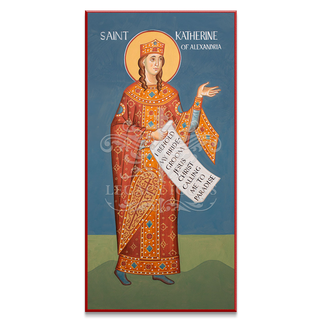 Saint Katherine of Alexandria Icon by Brian Whirledge - Legacy Icons
