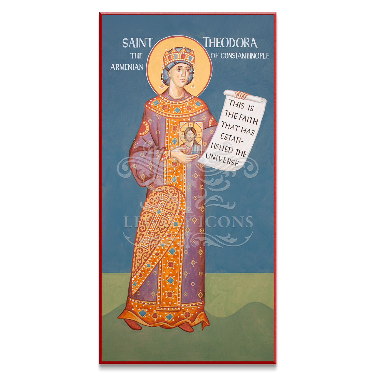 Empress Saint Theodora of Constantinople Icon by Brian Whirledge ...