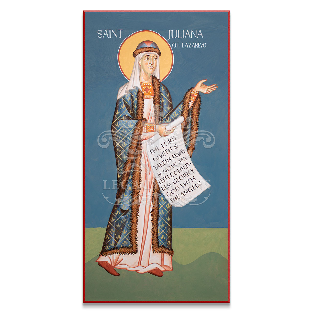 Saint Juliana of Lazarevo Icon by Brian Whirledge - Legacy Icons