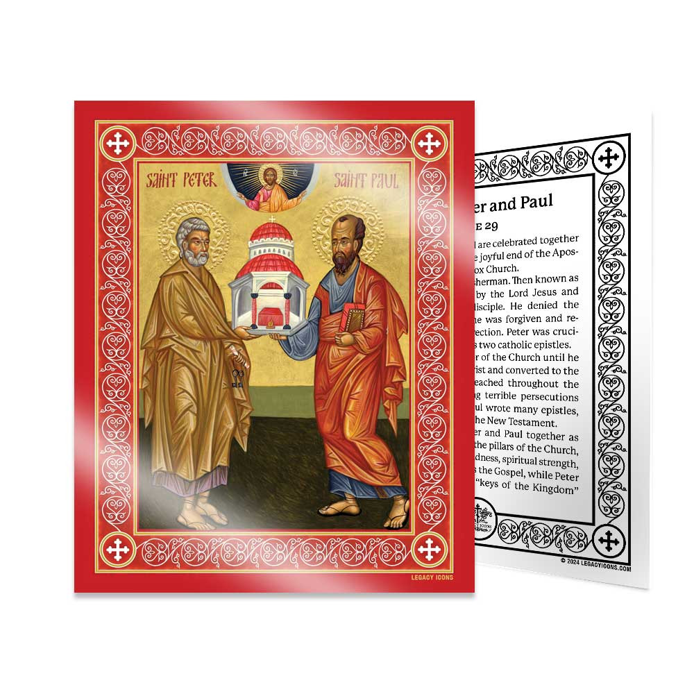 Saints Peter and Paul Icon Card
