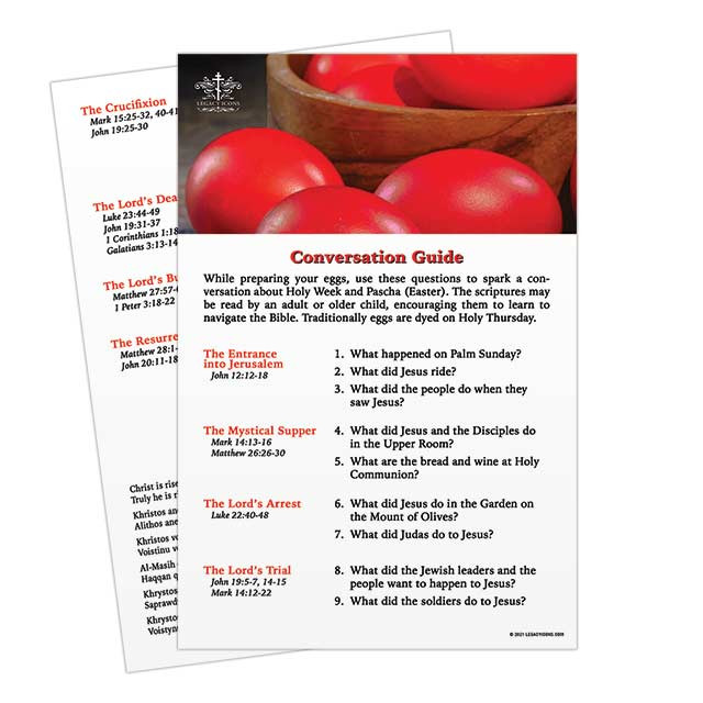 Family Discussion Guide for Easter Egg Making