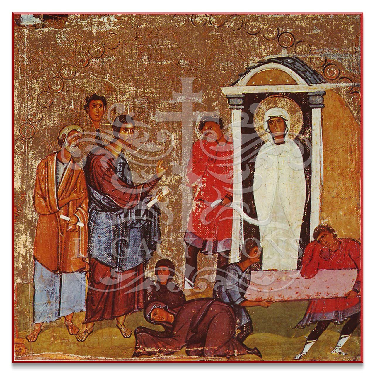 Orthodox Icon of the Resurrection of Lazarus (Sinai)