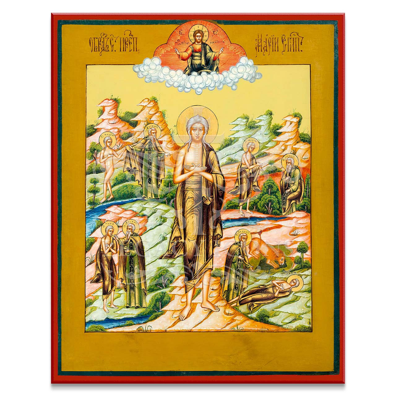 Orthodox Icon of Saint Mary of Egypt (Old Believer)