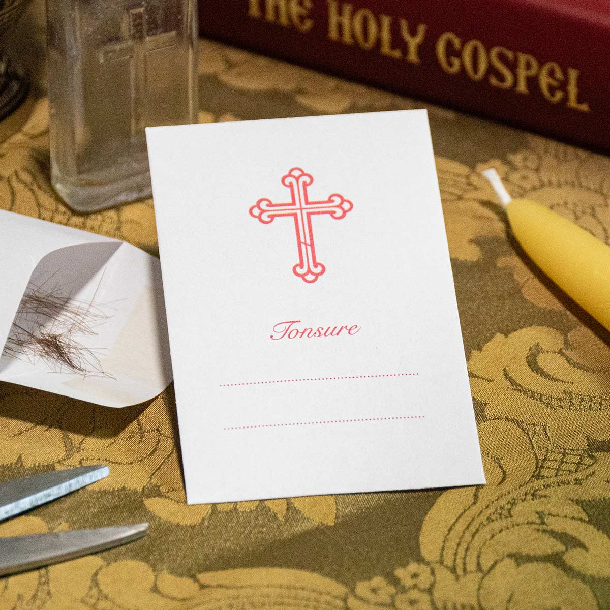 Tonsure Envelopes for Orthodox Baptisms: Hair Cutting Keepsake Momento