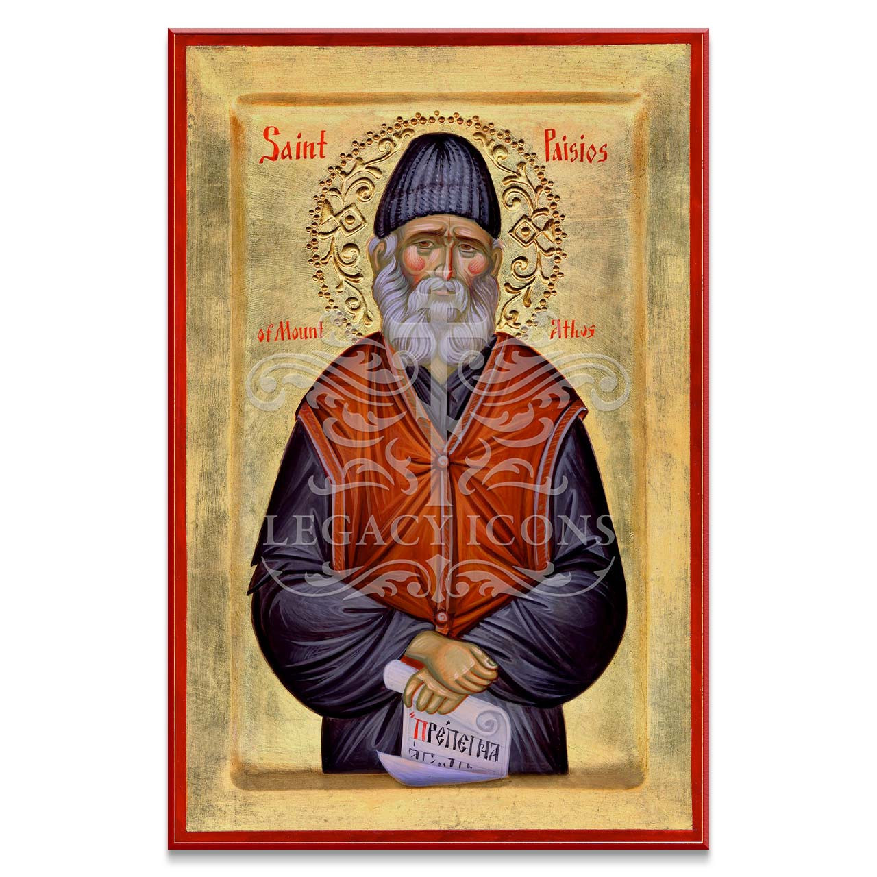 Saint Elder Paisios of Mount Athos Orthodox Icon | Legacy Icons