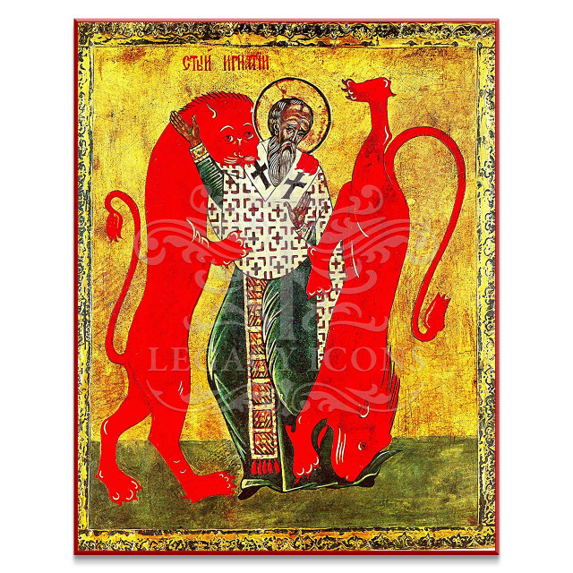 Saint Ignatius of Antioch with Lions Icon - S136 - Legacy Icons