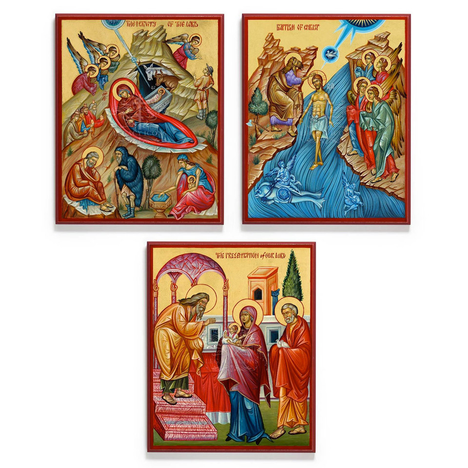 Orthodox Summer Great Feasts Icon Set