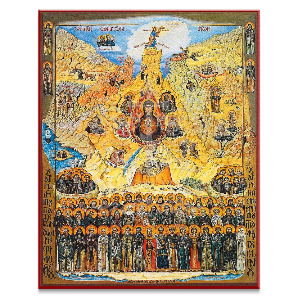 Orthodox Icon of All Saints of Sinai