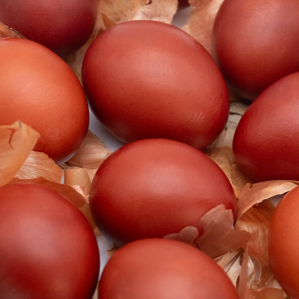 Natural Onion Skin Red Egg Dye for Pascha and Easter Eggs