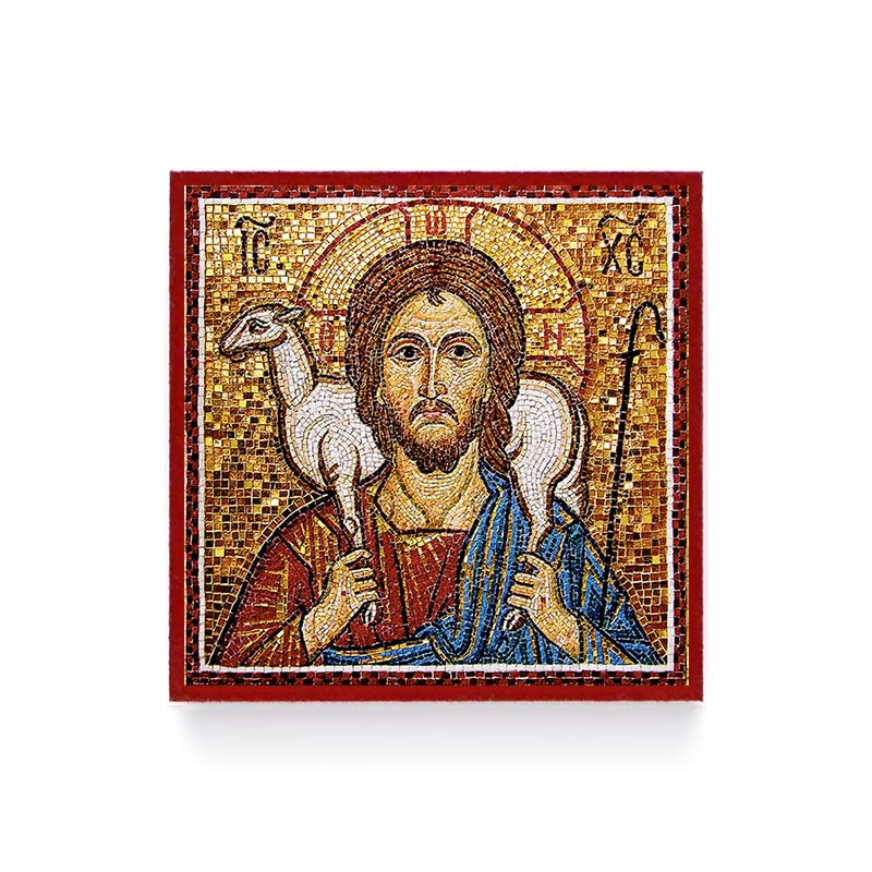 Jesus Christ the Good Shepherd Orthodox Icon Magnet
