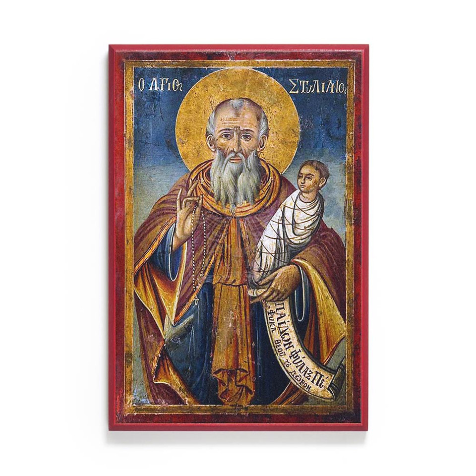 Saint Stylianos, Protector of Children Orthodox Icon | Legacy Icons