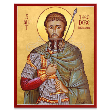 Orthodox Icon of Saint Theodore the Recruit (XXIc)