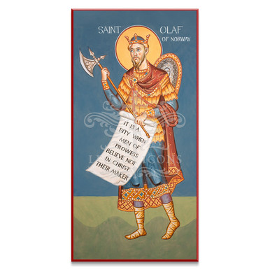 Saint Olaf of Norway Icon by Brian Whirledge - Legacy Icons