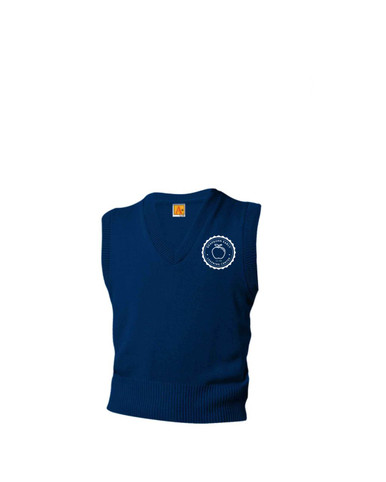 Sweater Vest V-Neck-With DELC Embroidery - Educational Outfitter - Detroit