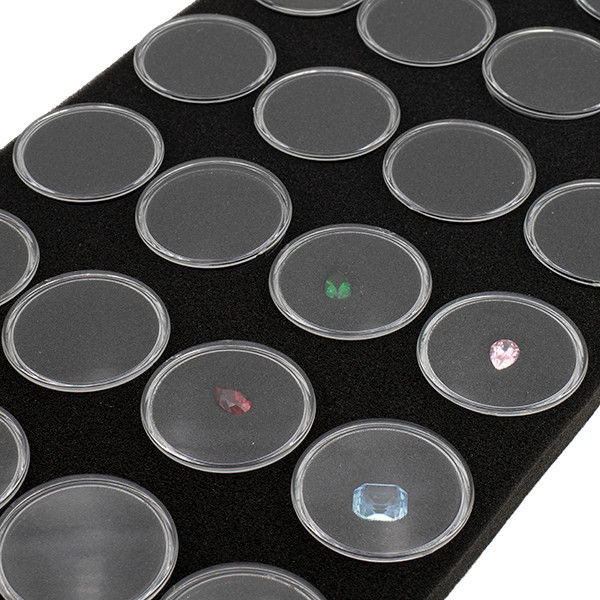 24 Round Gem Jars - SG24B - JPB Jewelry Box