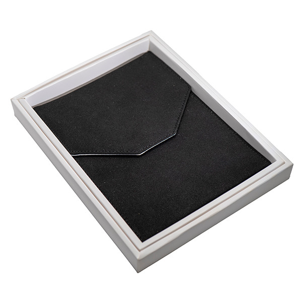 Microfiber Necklace Folder White interior - FL70W - JPB Jewelry Box