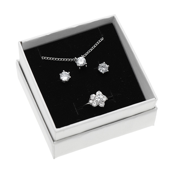 Matte White Combo box - 1922W - JPB Jewelry Box