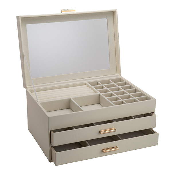 Large Jewelry Box with Glass top - 16-868 - JPB Jewelry Box