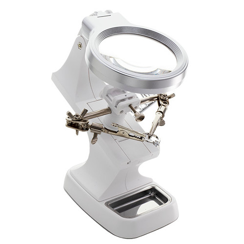 Third Hand with Magnifier and LED light - 21-4005 - JPB Jewelry Box