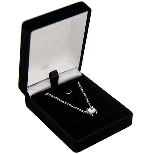Black Pendant Box - 3R21B - JPB Jewelry Box