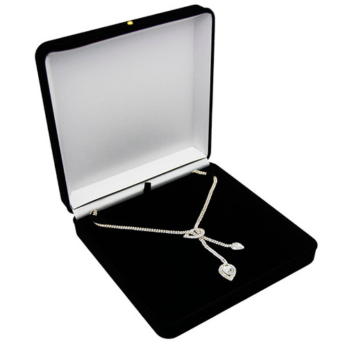 Black Necklace Box - 3R80B - JPB Jewelry Box