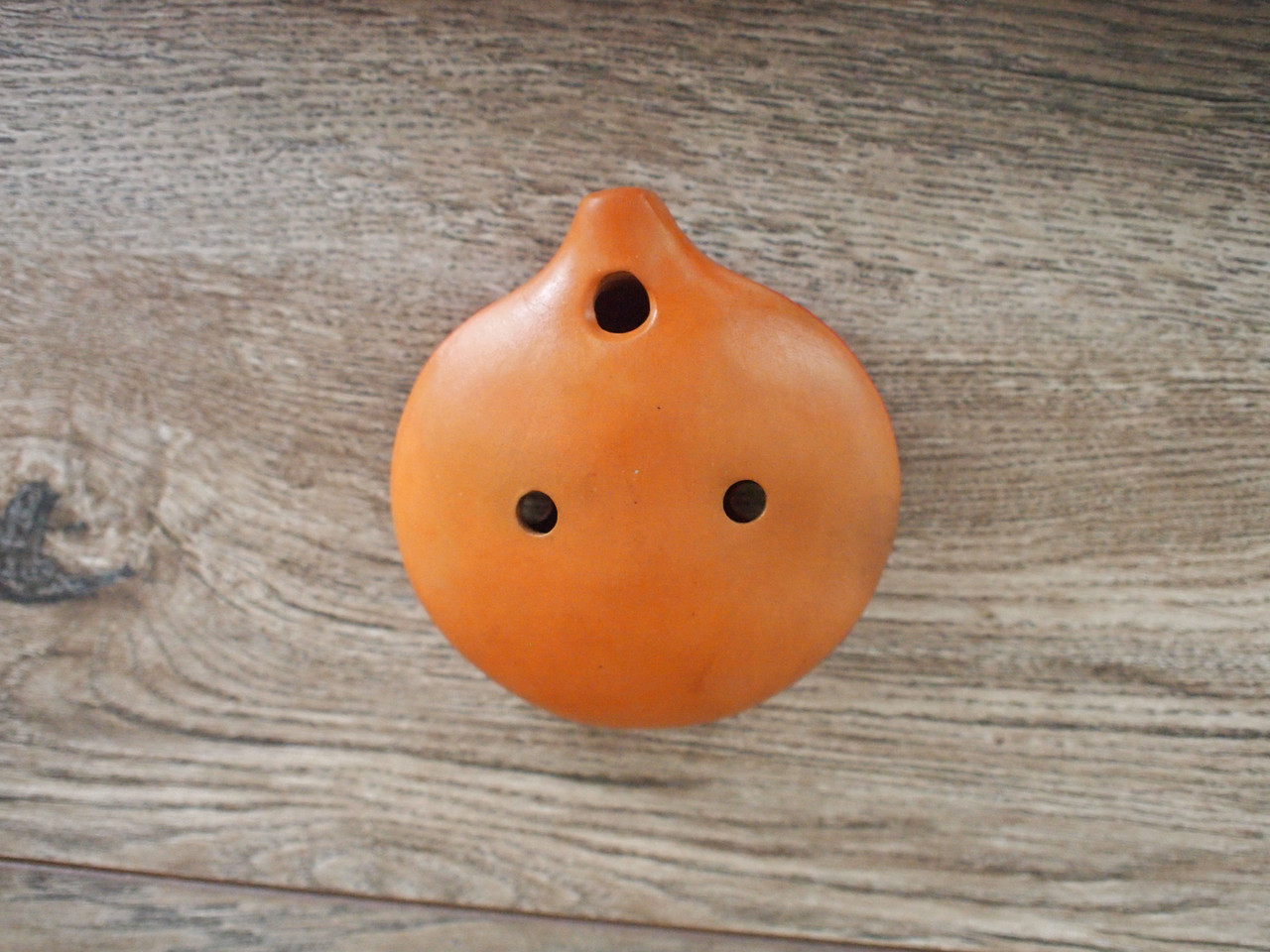Ocarina - Orange geometric design - Inca culture - Flute - Native Flute ...