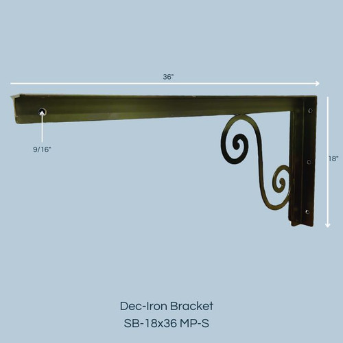 Multi-purpose Structural Bracket 18x36 Scrolled - The Balcony Company Inc.