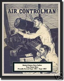 USN Navy Sailor Rate Print Air Controlman RATE Personalized