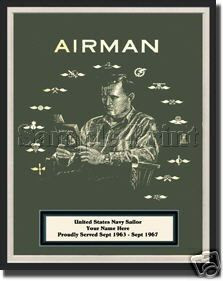 USN Navy Sailor Rating Print Airman RATE RATE Personalized