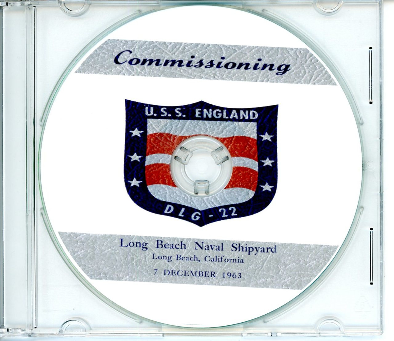 USS England DLG 22 Commissioning Program on CD 1963 Plank Owner