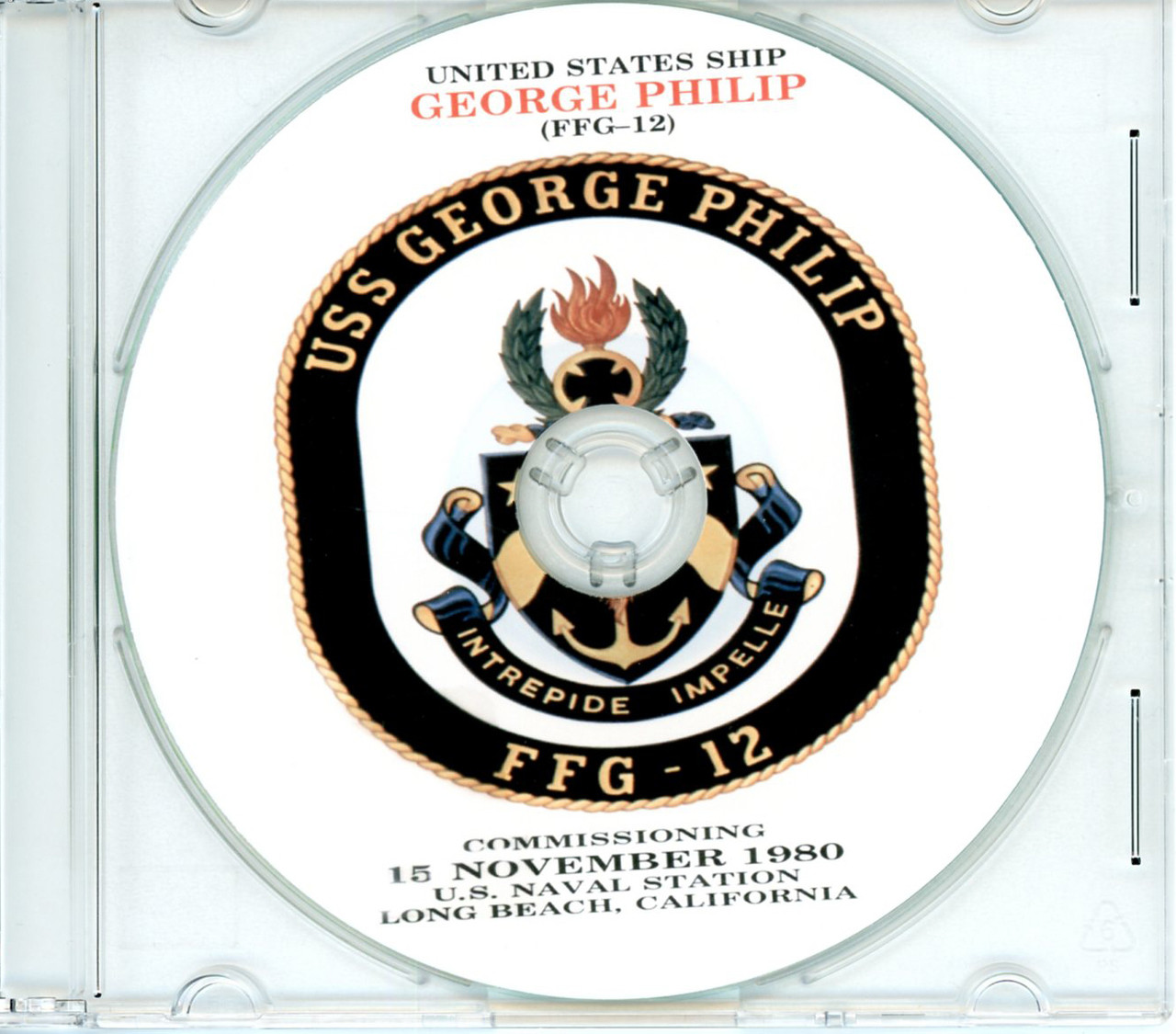 USS George Philip FFG 12 Commissioning Program on CD 1980