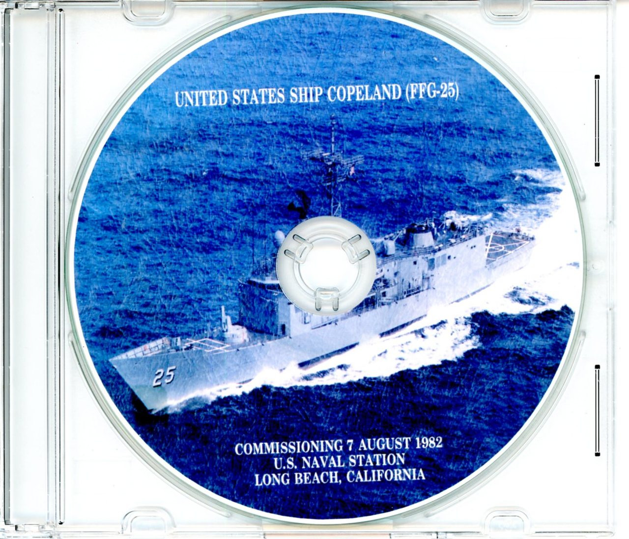 USS Copeland FFG 25 Commissioning Program on CD 1982