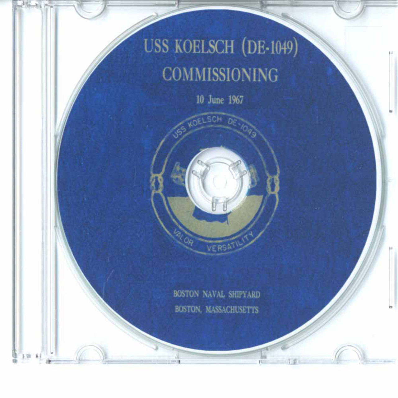 USS Koelsch DE 1049 Commissioning Program on CD 1967